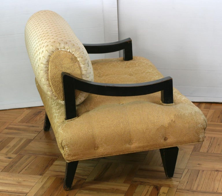 Pair of James Mont Chinoiserie Inspired Chairs For Sale at 1stDibs
