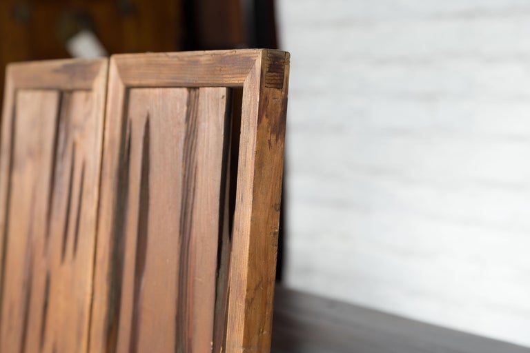 Pair of Japanese 19th Century Ranma Transom Panels with Carved Openwork ...