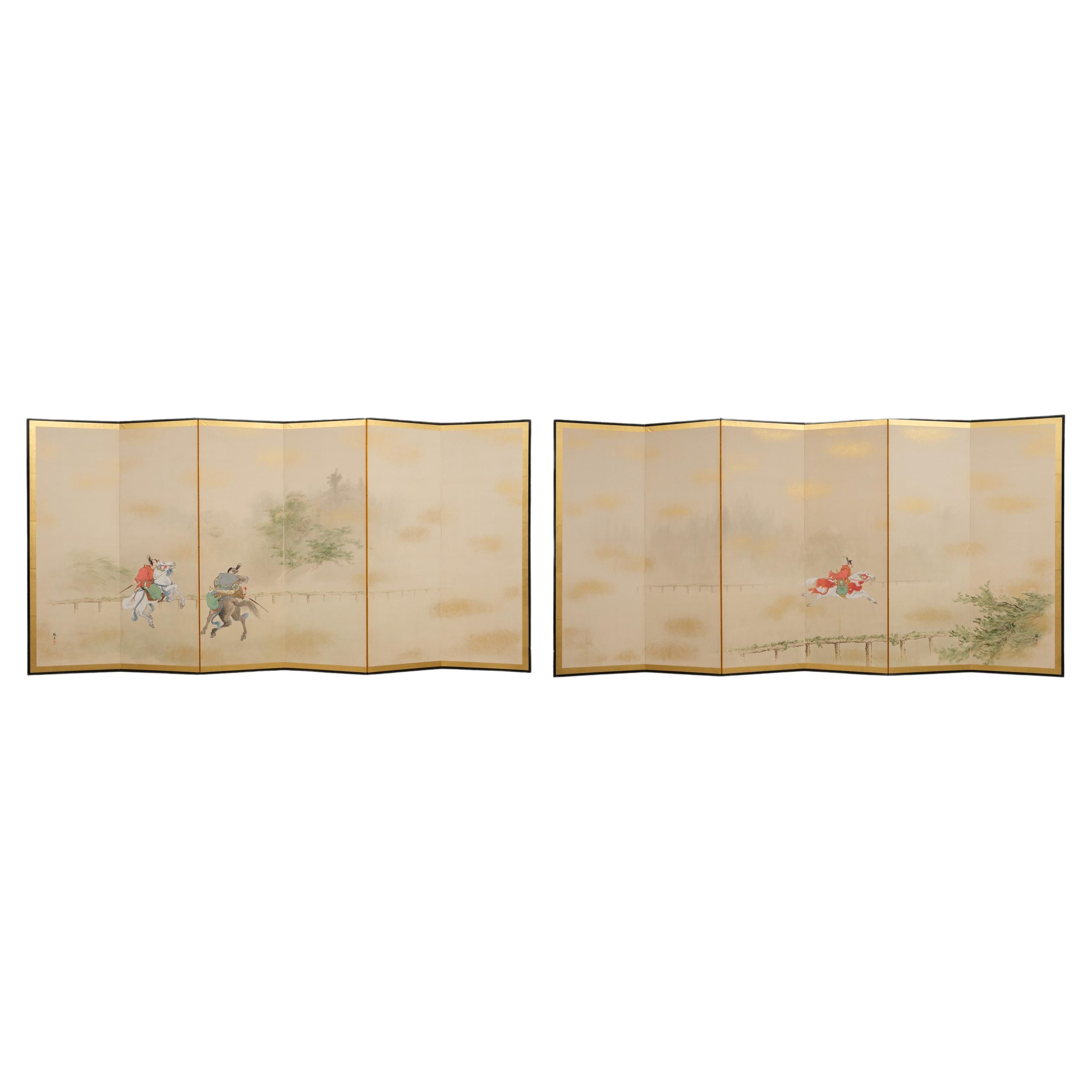 Japanese Screen: Painting of Iris on gold. at 1stDibs | japanese iris ...