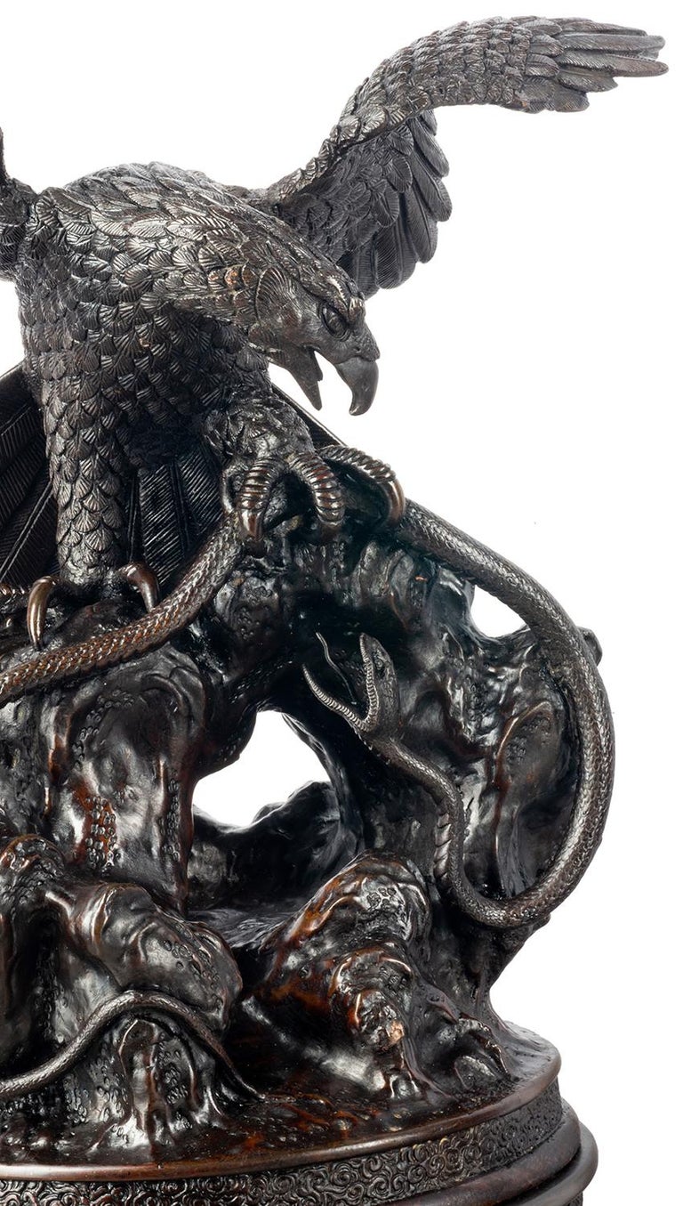 Pair of Japanese Meiji Period Bronze Koros at 1stDibs