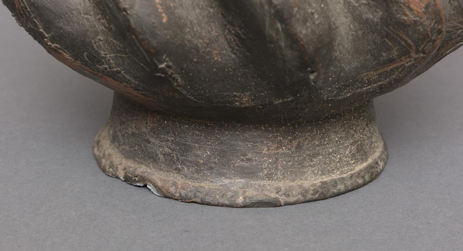 Pair of Japanese Rustic-Looking Patinated Bronze Baluster Vases For ...