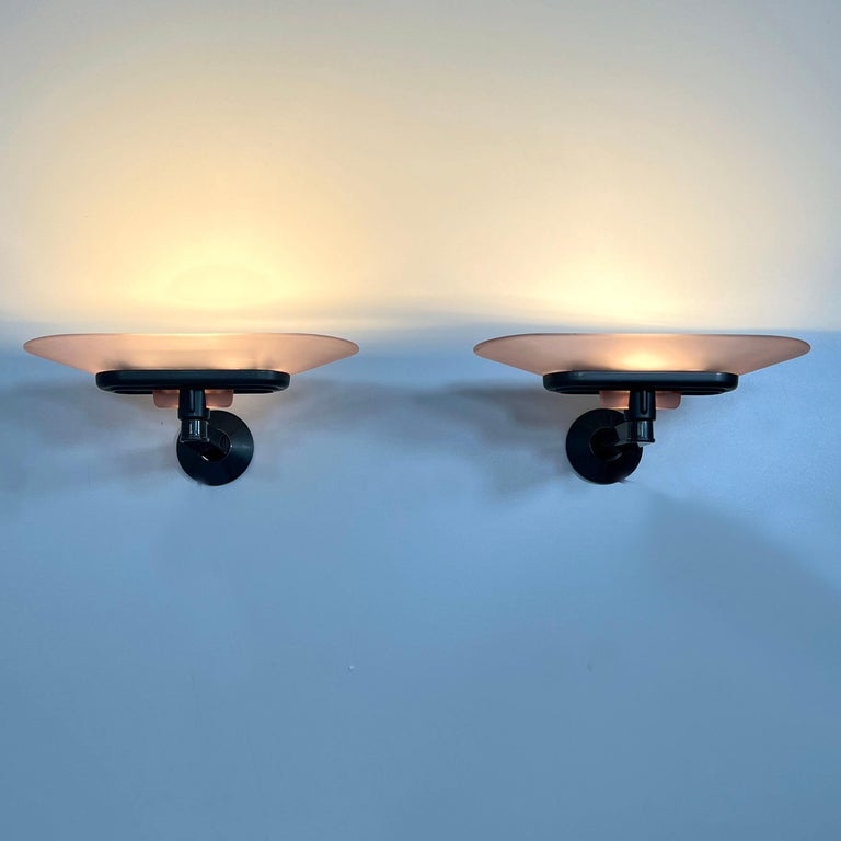 Pair of Jill Wall Lamps by Perry King and Santiago Miranda for Arteluce ...