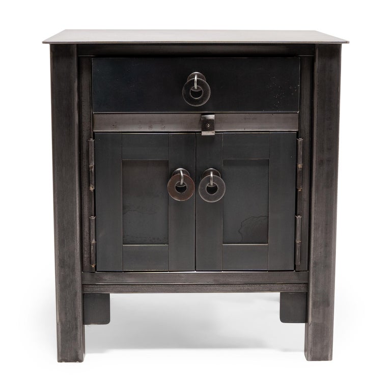 Pair of Jim Rose Ming Steel Chests at 1stDibs