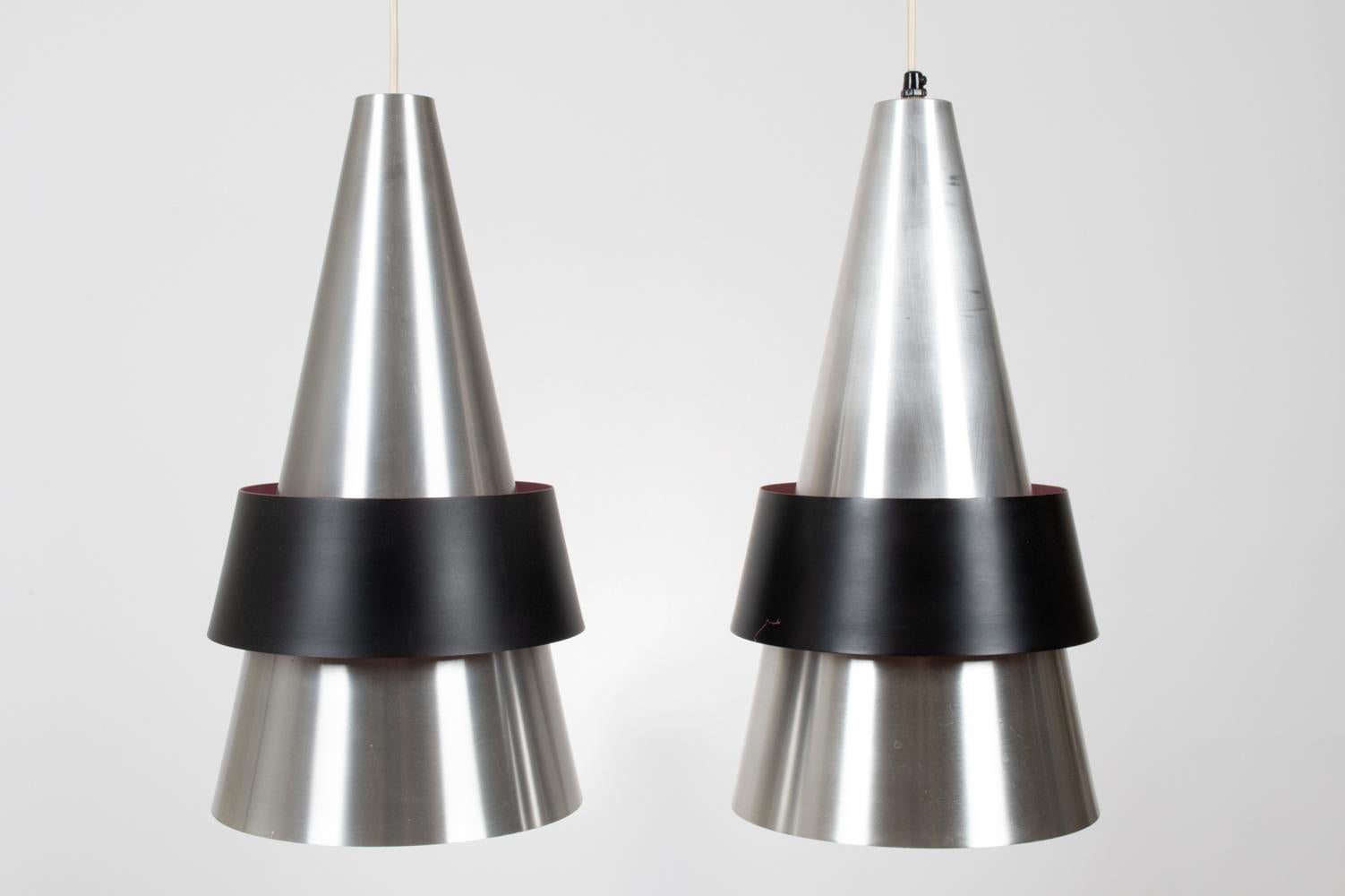 Pair of Jo Hammerborg for Fog and Mørup "Corona" Pendant Lights For ...