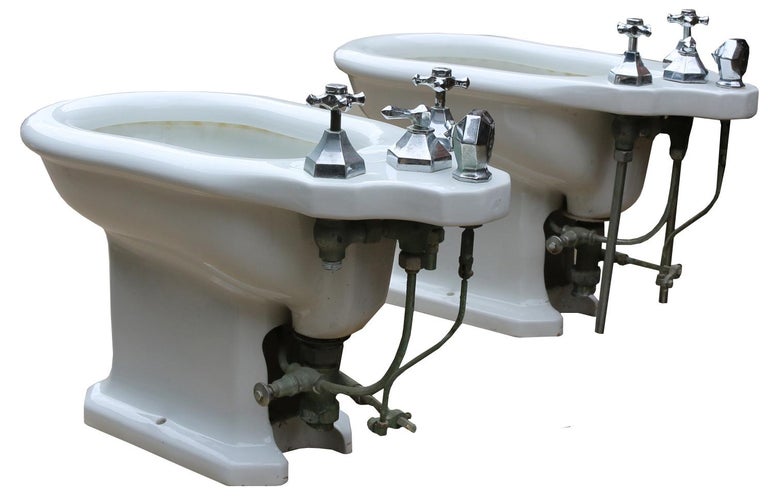 Pair of ‘John Bolding Bruton London’ Bidets at 1stDibs