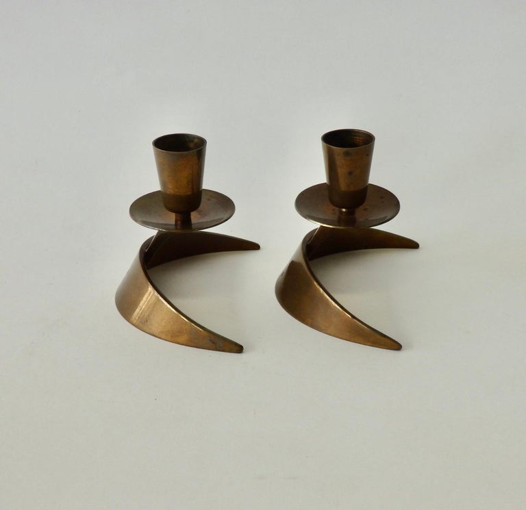 Pair of John Prip and Ronald Hayes Pearson Ma.Co. Bronze N.Y. at 1stDibs