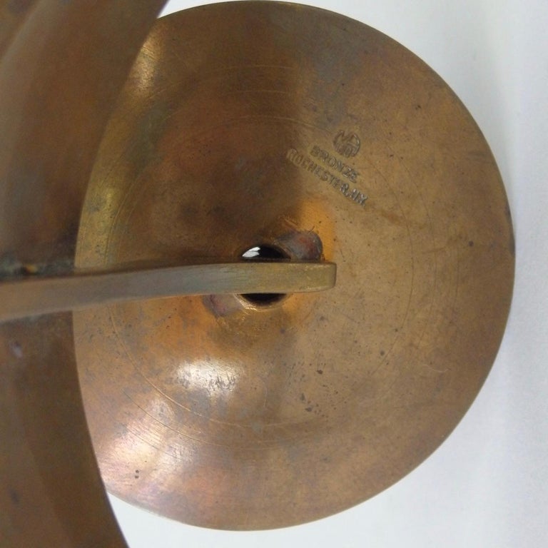 Pair of John Prip and Ronald Hayes Pearson Ma.Co. Bronze N.Y. at 1stDibs