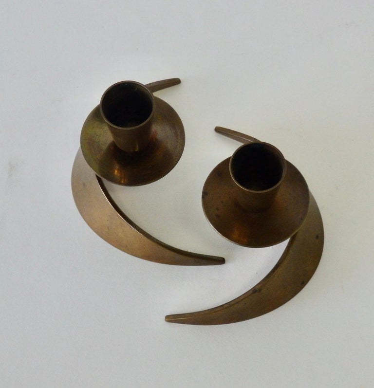 Pair of John Prip and Ronald Hayes Pearson Ma.Co. Bronze N.Y. at 1stDibs