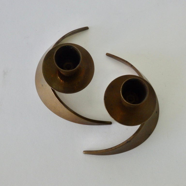 Pair of John Prip and Ronald Hayes Pearson Ma.Co. Bronze N.Y. at 1stDibs