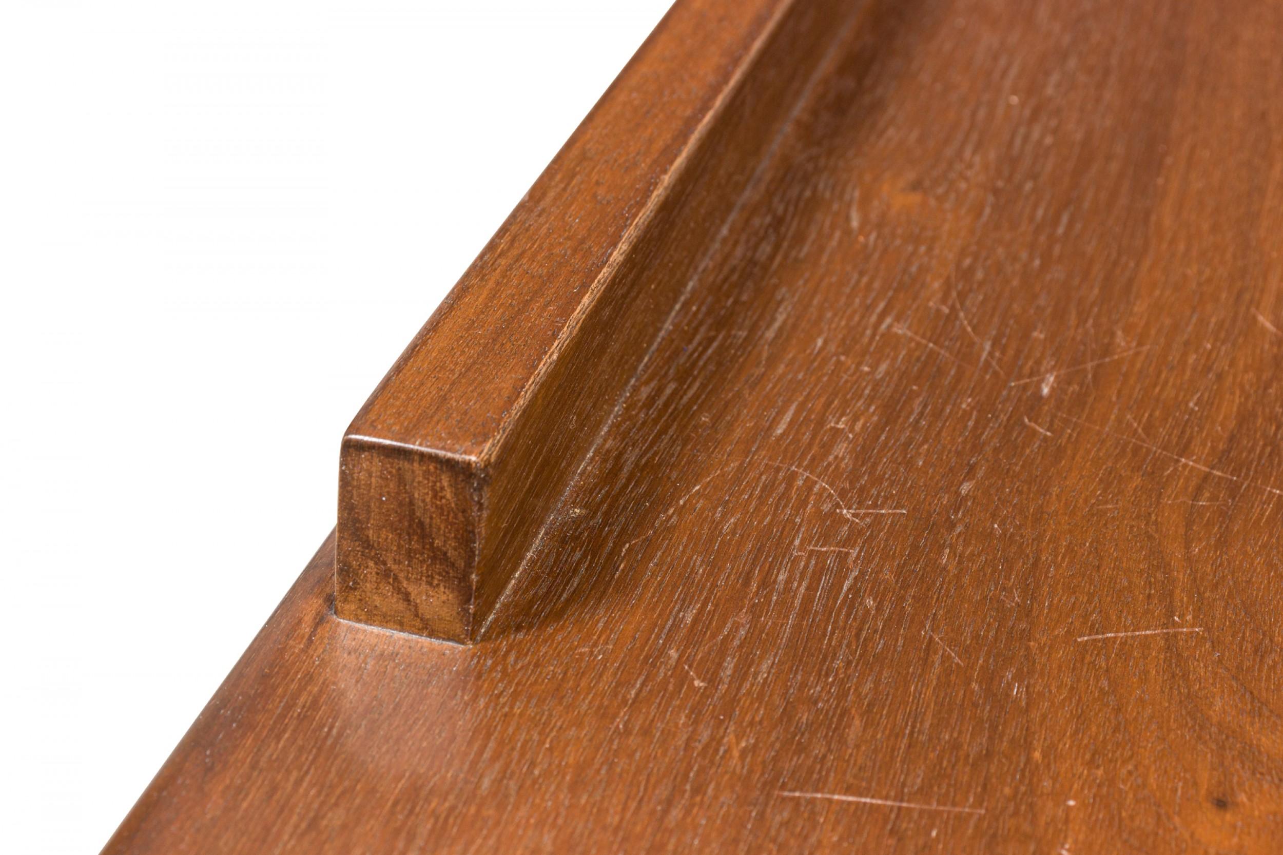 Pair of John Stuart American Mid-Century Walnut Dowel Leg Open Design ...