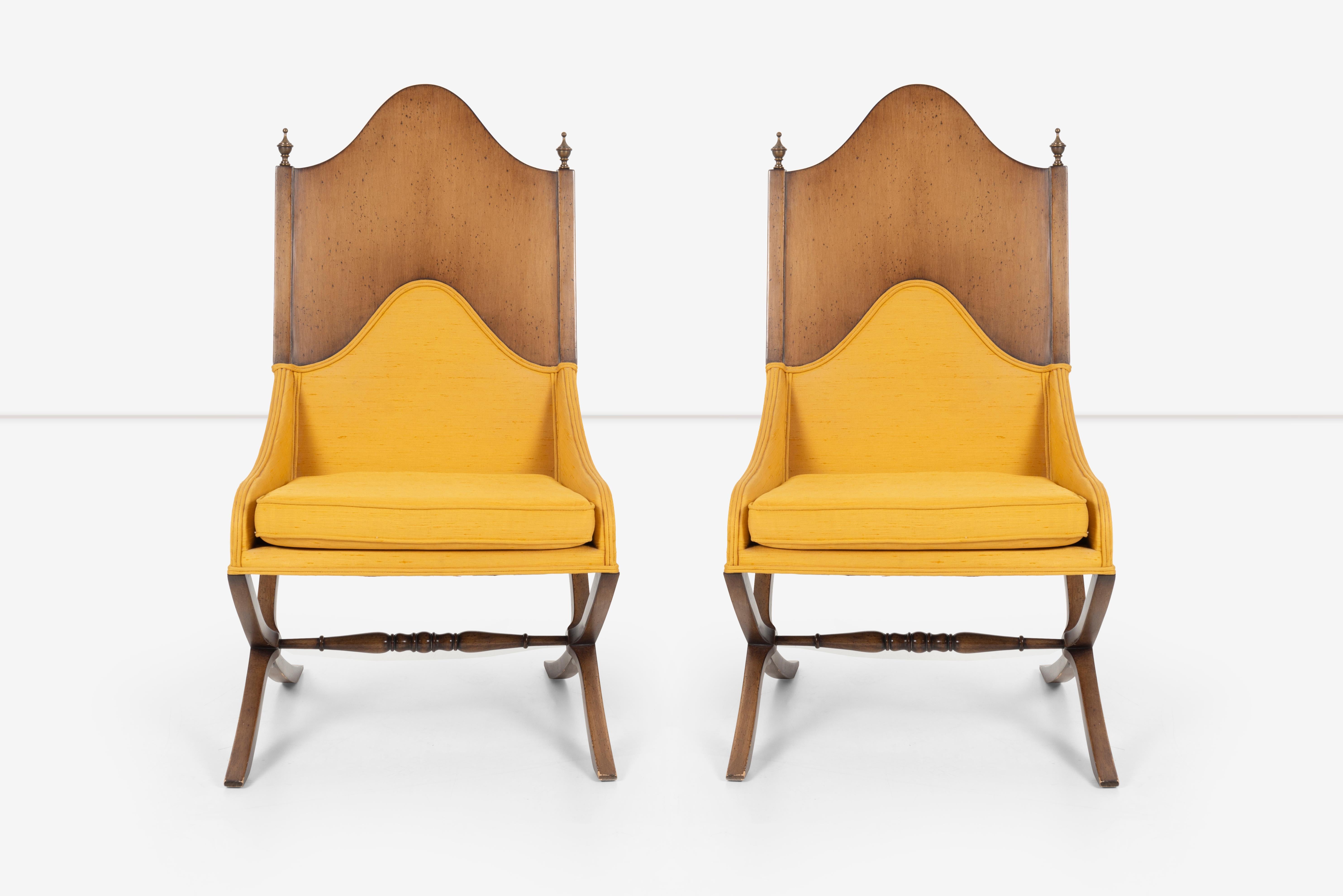 Pair of John Stuart Campeche Chairs For Sale at 1stDibs | faux campeche