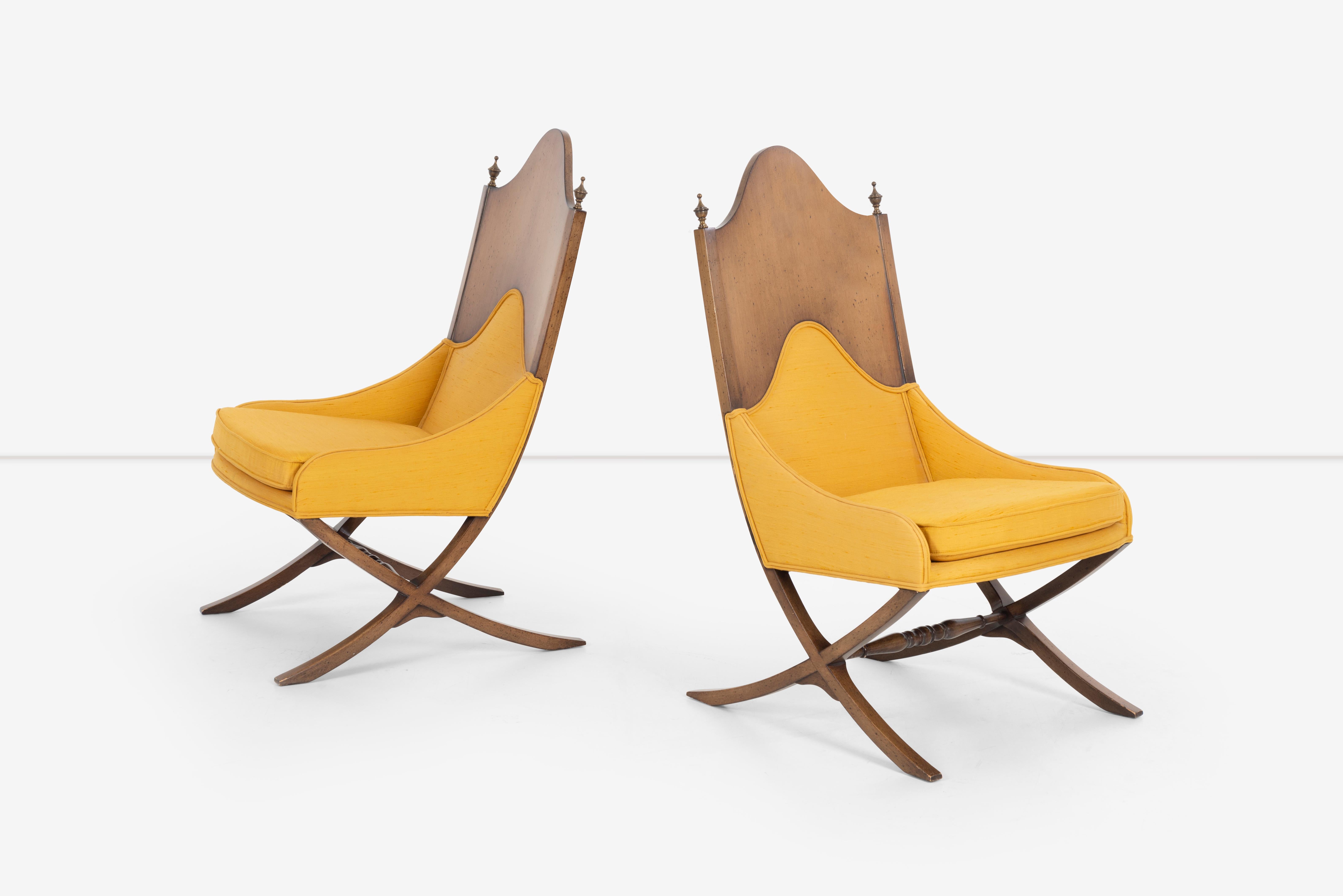 Pair of John Stuart Campeche Chairs For Sale at 1stDibs | faux campeche