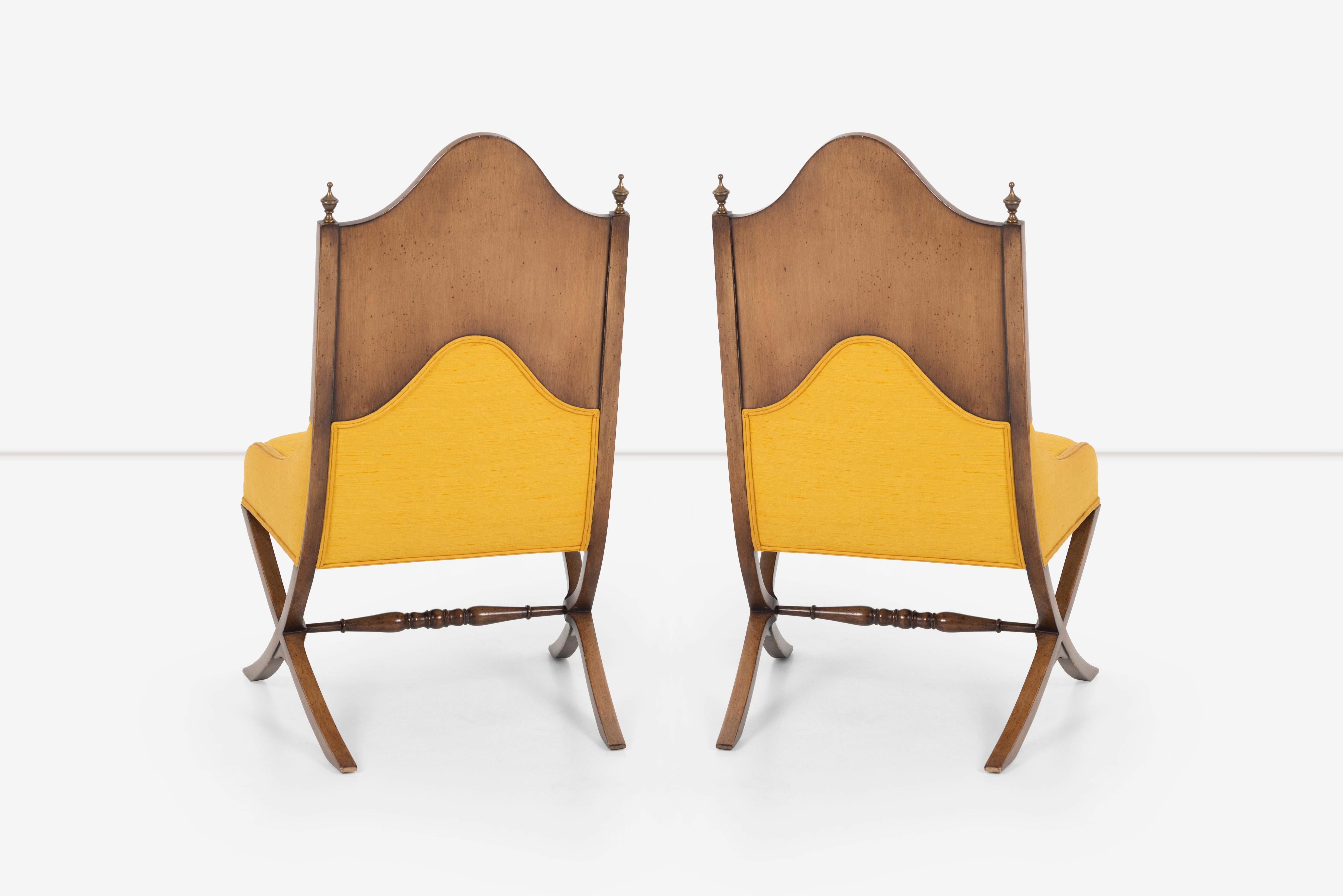 Pair of John Stuart Campeche Chairs For Sale at 1stDibs | faux campeche