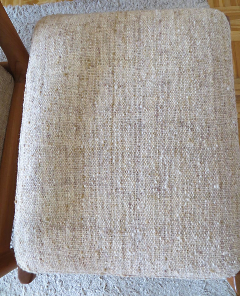 Pair of Juul Kristensen / JK Denmark Solid Teak Easy Chairs and ...