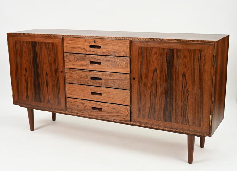 Pair of Kai Winding for Niels Christensen Rosewood Sideboards For Sale ...
