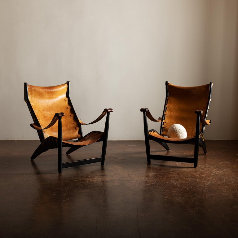 Pair of Københavnerstolen II Easy Chairs by Mogens Voltelen, Denmark ...