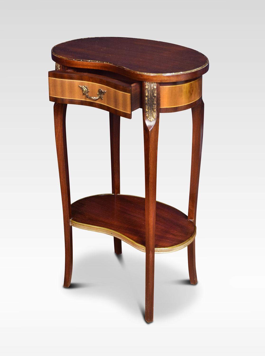 Pair of Kidney Shaped Side Tables at 1stDibs