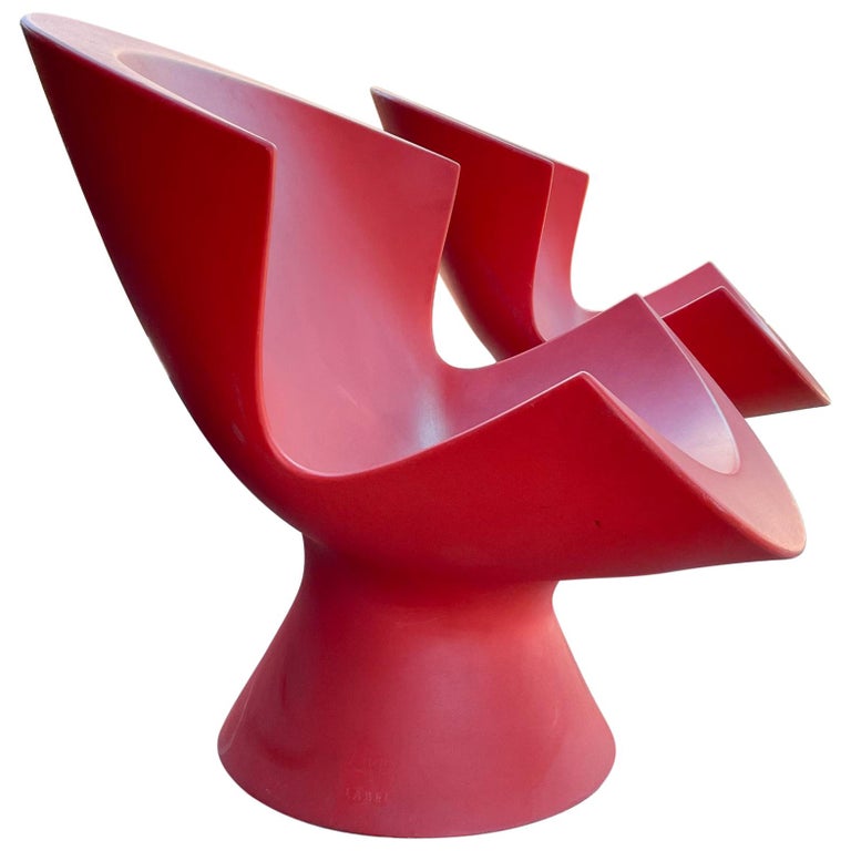 Pair of Kite Chairs Designed by Karim Rashid for Label Hot Pink Outdoor ...