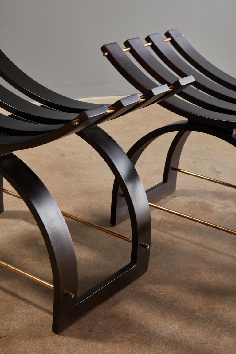 Pair of Knights Benches, by Harvey Probber For Sale at 1stDibs