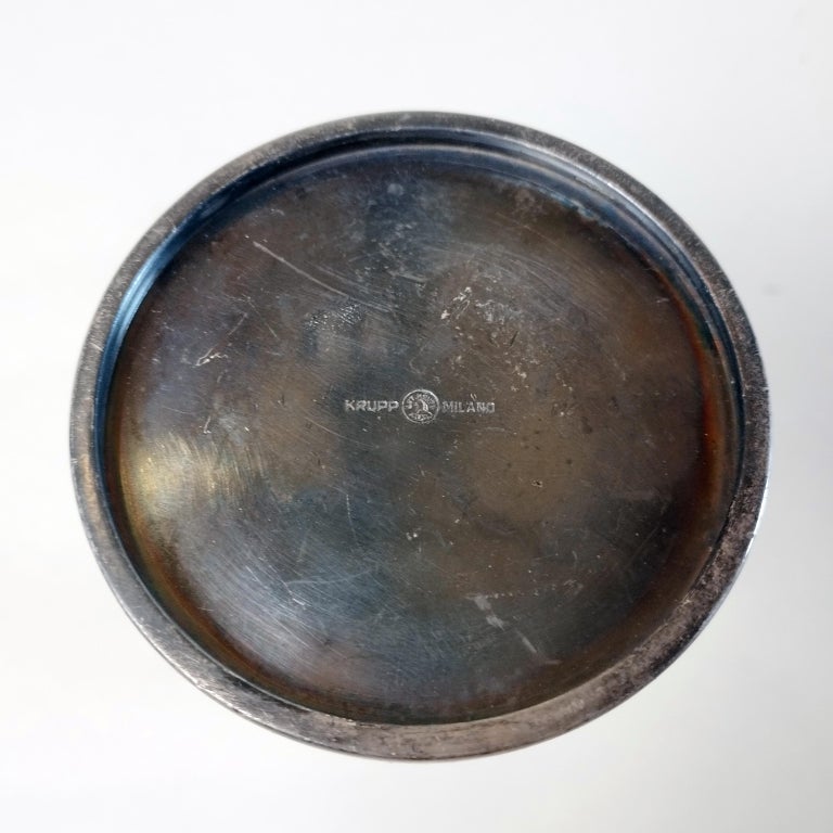 Pair of Krupp Milano Silverplate Candlesticks in the Style of Gio Ponti ...