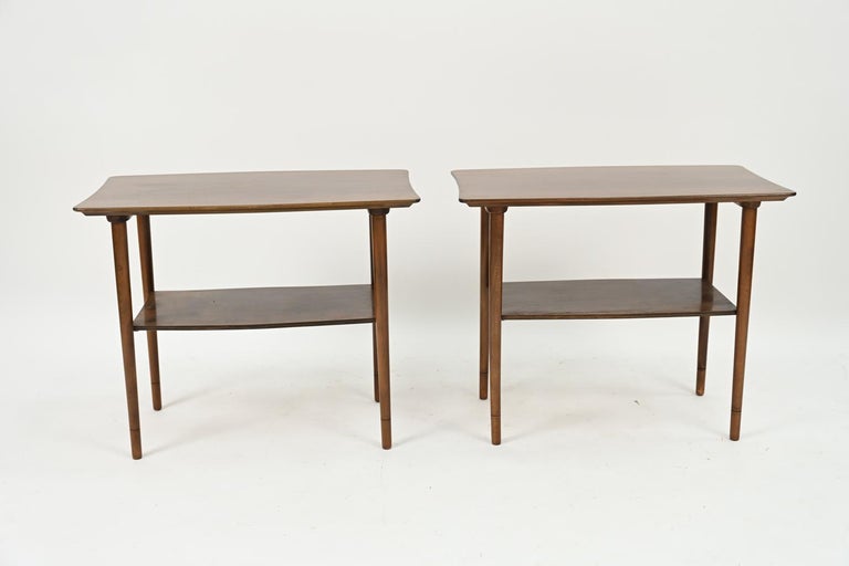 Pair of Kurt Ostervig for Jason Ringsted Two-Tier End Tables For Sale ...