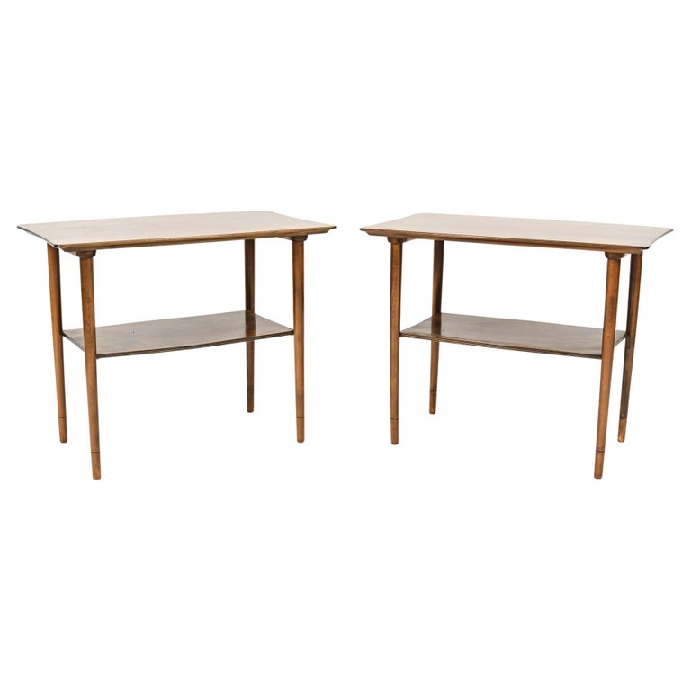 Pair of Kurt Ostervig for Jason Ringsted Two-Tier End Tables For Sale ...