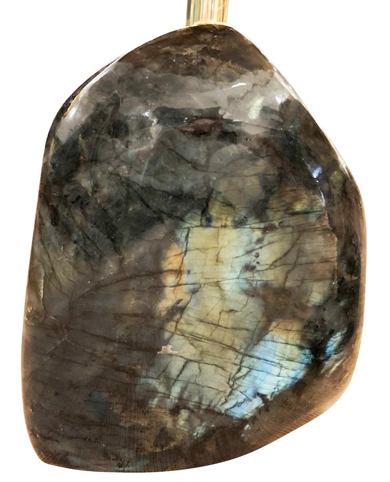 Pair of Labradorite Side Tables by Studio Superego at 1stDibs