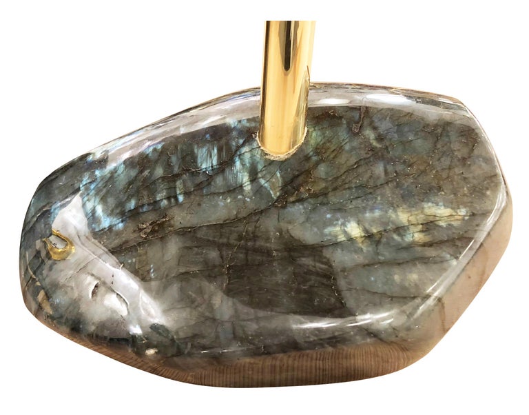 Pair of Labradorite Side Tables by Studio Superego at 1stDibs