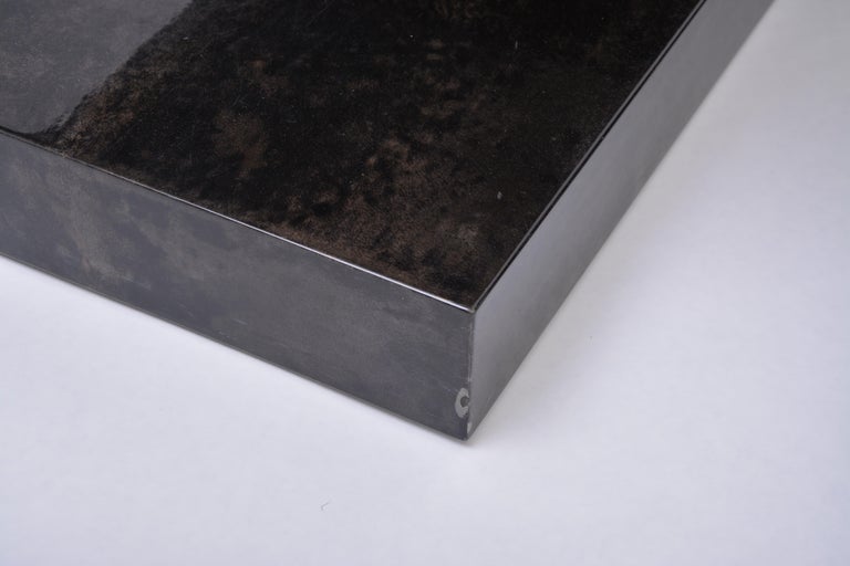 Pair of Lacquered Goat Skin Side Tables by Aldo Tura, 1970s at 1stDibs