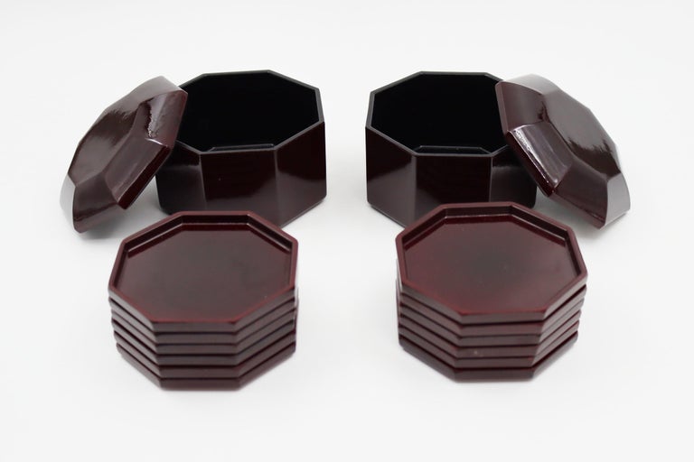 Pair of Lacquered Wood Boxes, China, 20th Century For Sale at 1stDibs