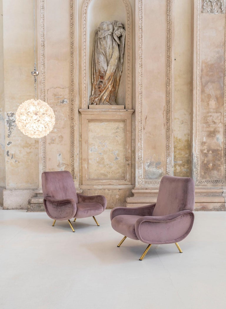Pair of Lady Armchairs by Marco Zanuso for Arflex at 1stDibs