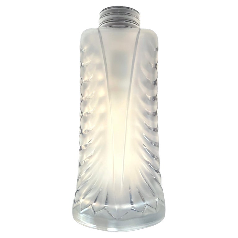 Pair of Lalique Palme wall lights, designed by Marc Lalique in 1947 For ...