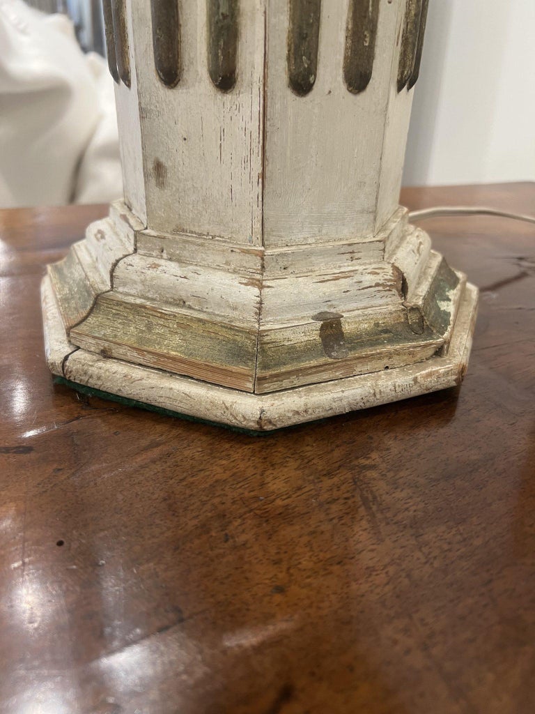 Pair of Lamps, 19th Century Italian Column For Sale at 1stDibs