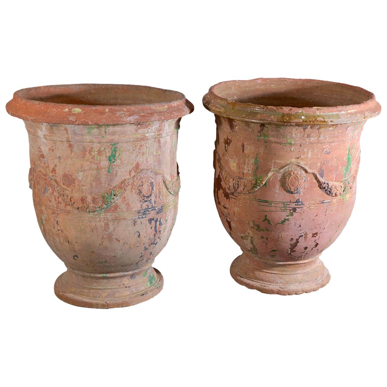 Pair of Large Greek Storage Jars at 1stdibs