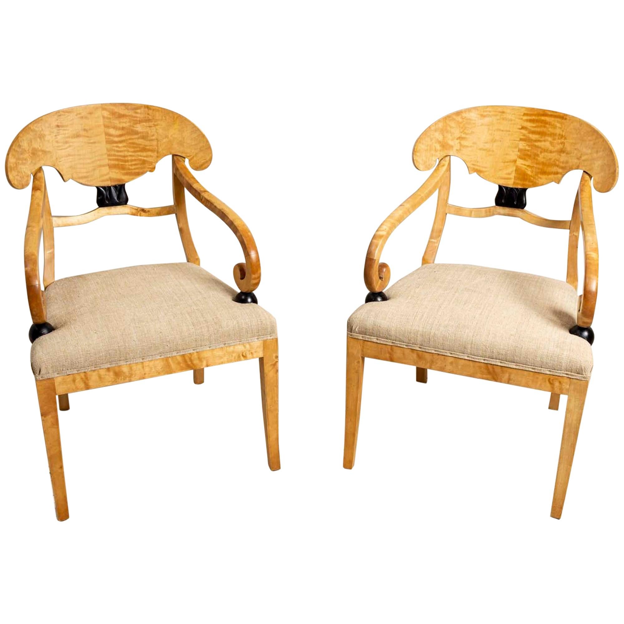 Karelian Birch Russian Side Chair at 1stDibs
