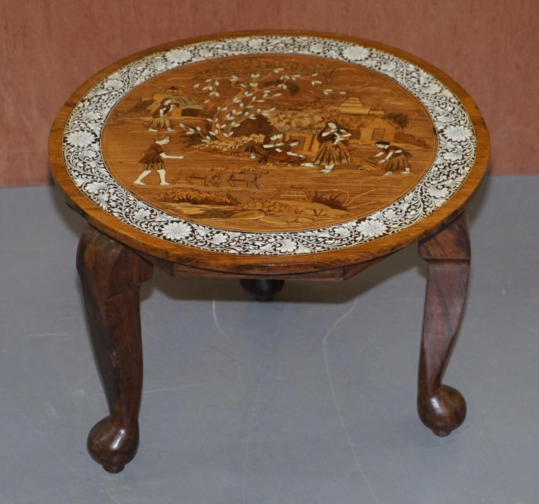 Pair of Large Anglo-Indian Hardwood Side Tables Depicting Elephants ...