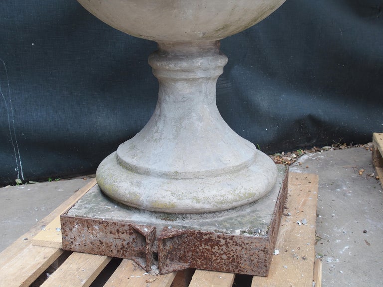 Pair of Large Antique Cast Stone Urns from Italy, circa 1915 For Sale ...