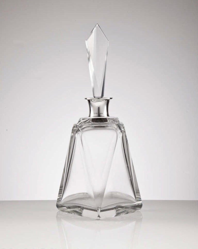 Pair of Large Art Deco Decanters London 1920 For Sale at 1stDibs