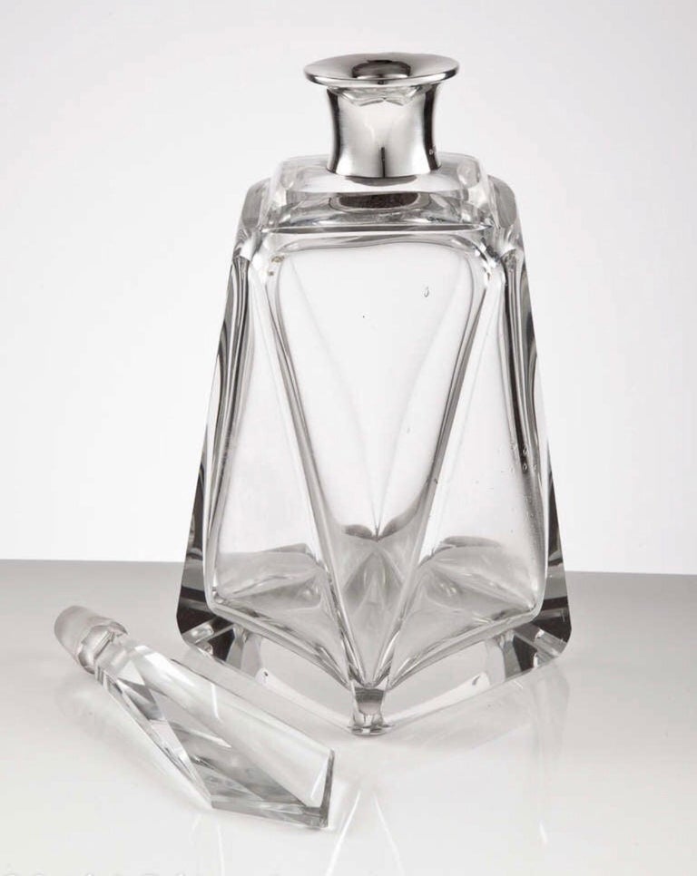 Pair of Large Art Deco Decanters London 1920 For Sale at 1stDibs