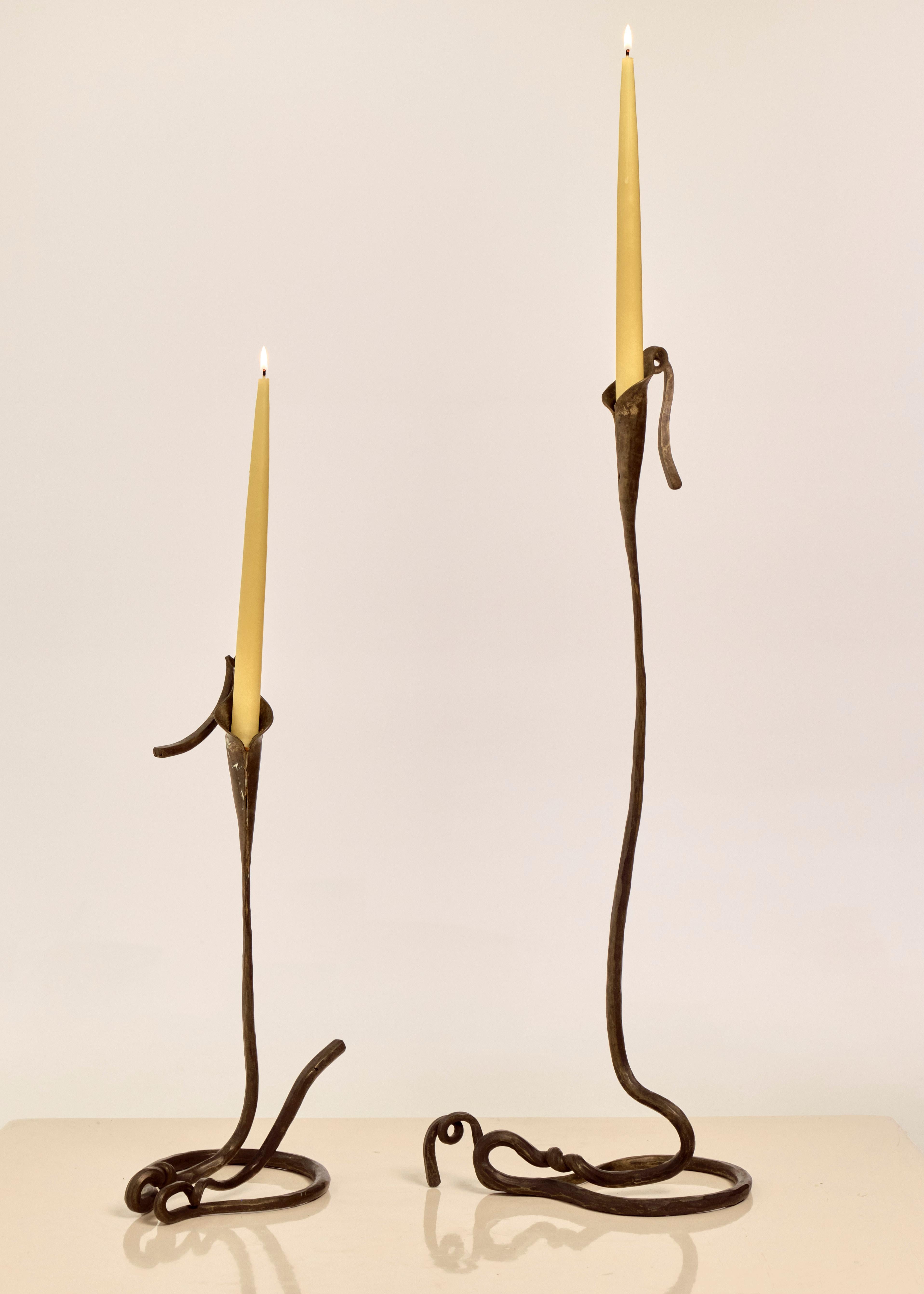 Pair of Large Calla Lily Shaped Candle Holders by Jack Brubaker For ...