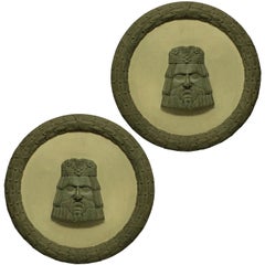 Classical Greek Architectural Roundel Sculpture For Sale at 1stDibs