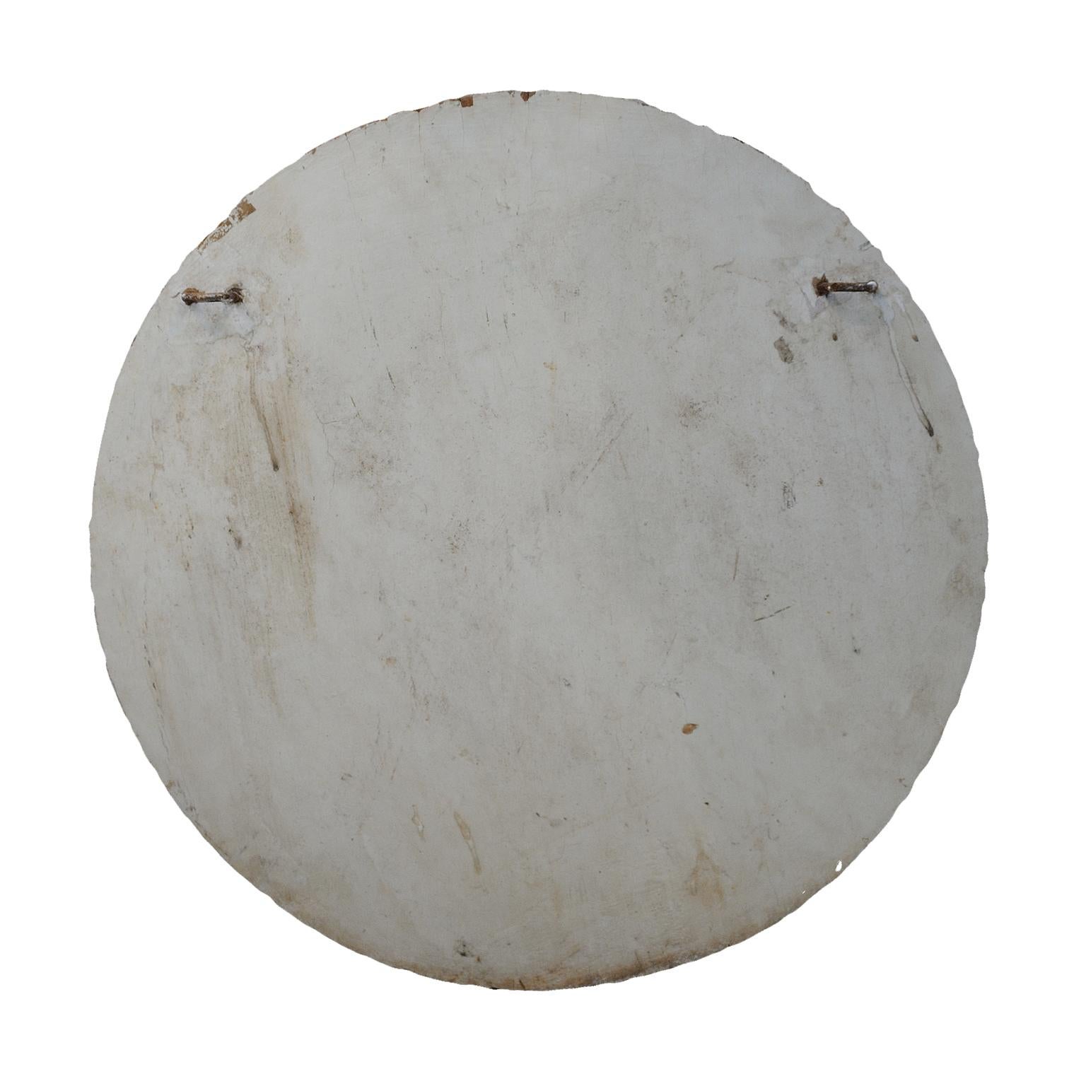 Pair of Large Carved Wood Neoclassical Italian Roundels of Athena ...