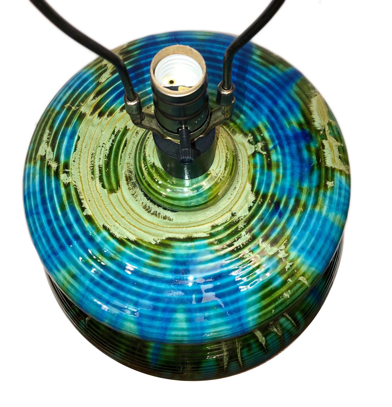 Pair of Large Ceramic Table Lamps at 1stDibs