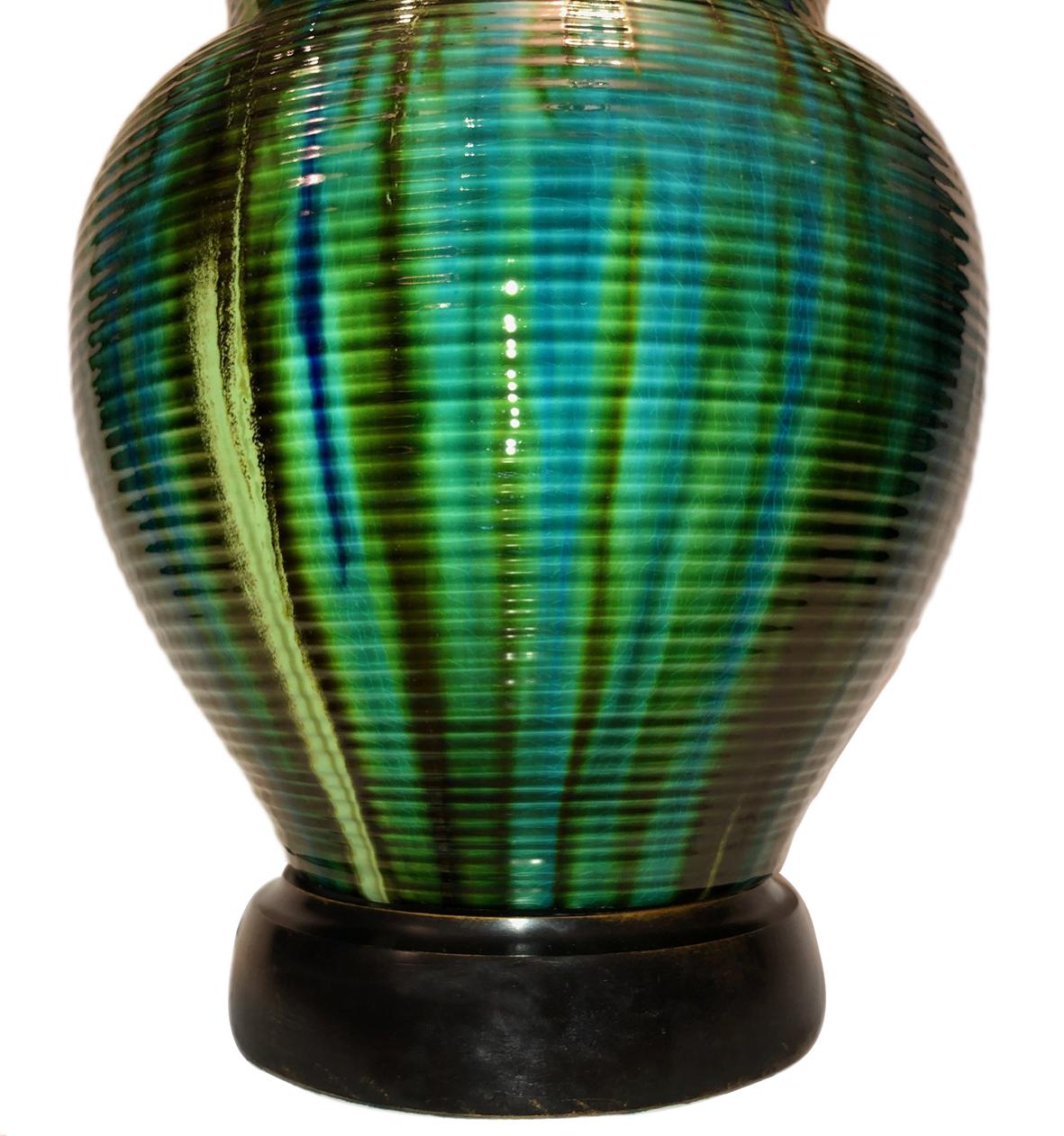 Pair of Large Ceramic Table Lamps at 1stDibs