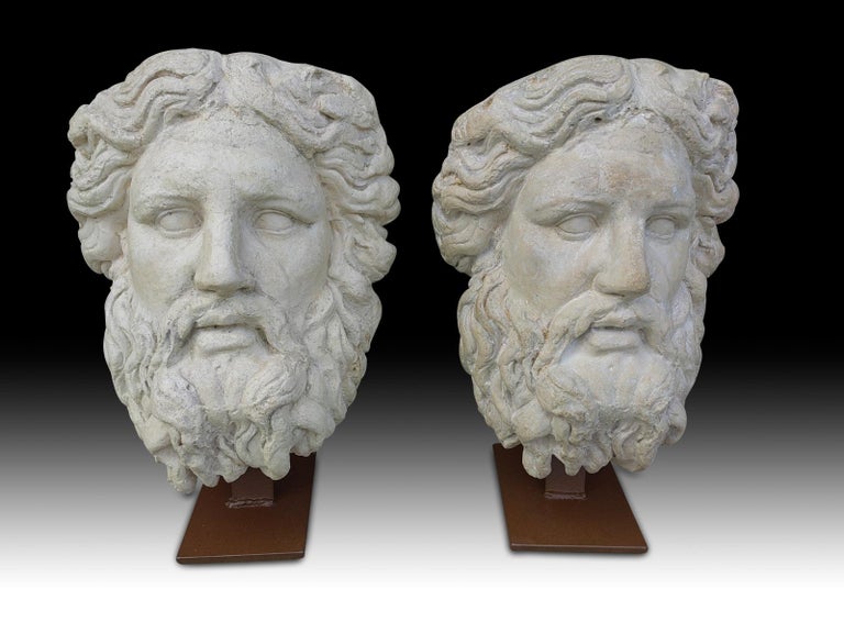 Pair of Large Classic Masks from the 50's 20th Century at 1stDibs