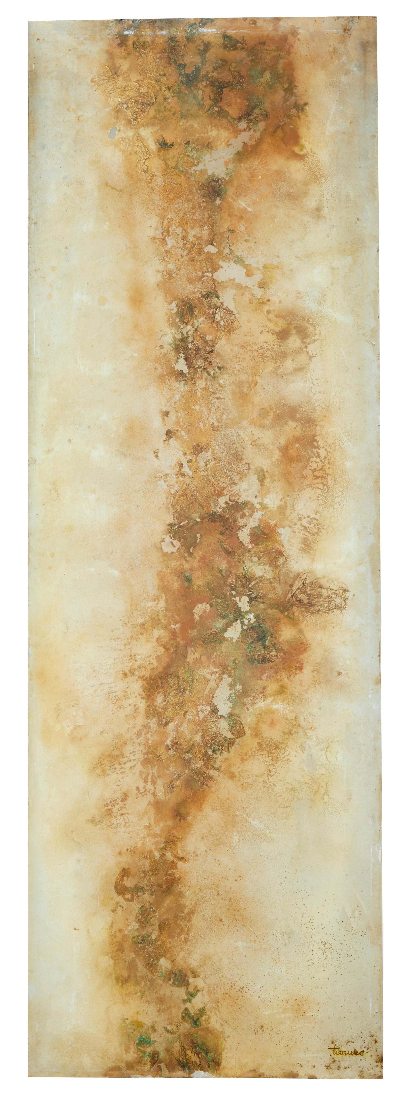 Pair of large French 1950’s acrylic abstract panels For Sale at 1stDibs