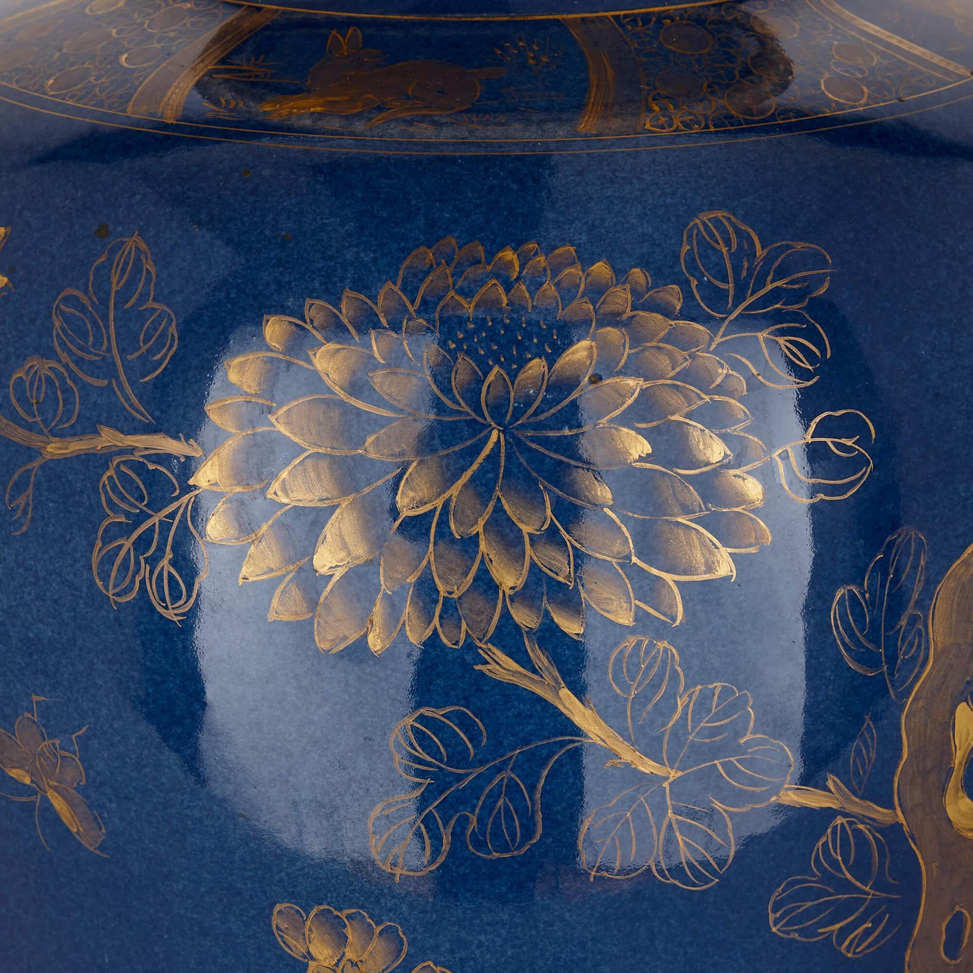 Large Pair of Antique Ormolu Mounted Samson Porcelain Vases For Sale at ...