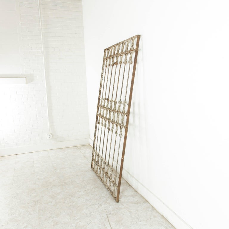 Pair of Large French Hand-Forged Iron Partitions, Grills, Gates at 1stDibs