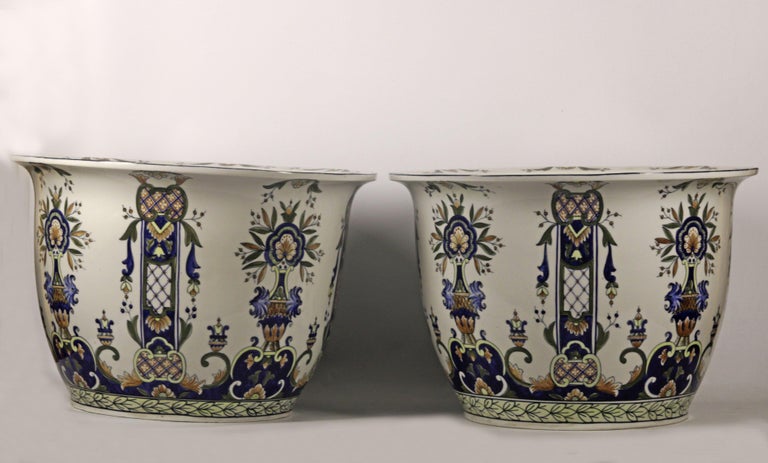 Pair of Large French Planters For Sale at 1stDibs