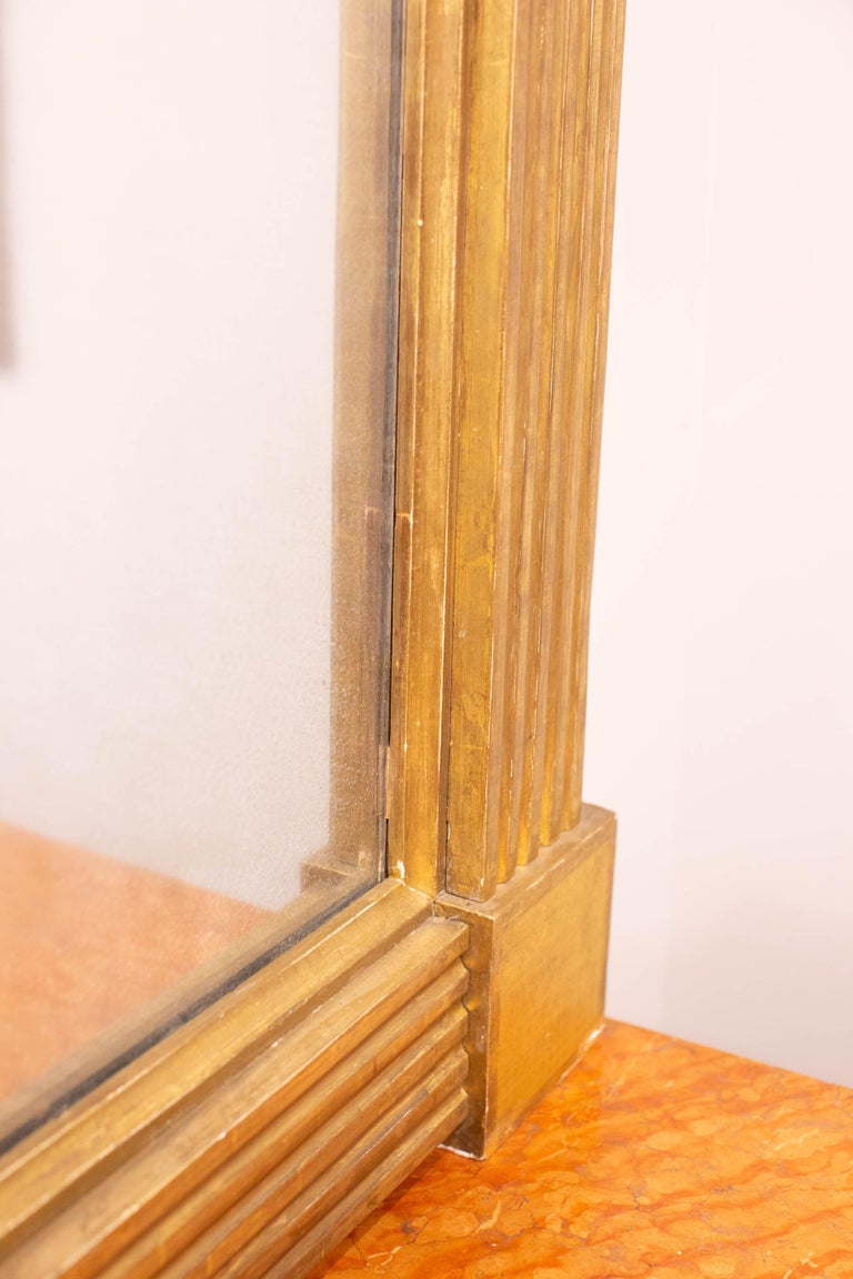 Pair of Large Gilt American Federalist Mirrors For Sale at 1stDibs